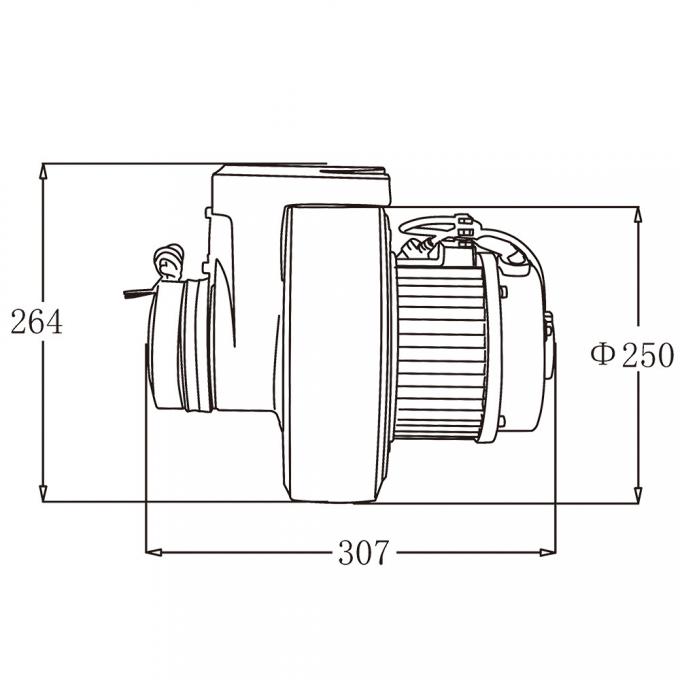 2500rpm Unit Roda Penggerak Horizontal BLDC Forklift Vertikal